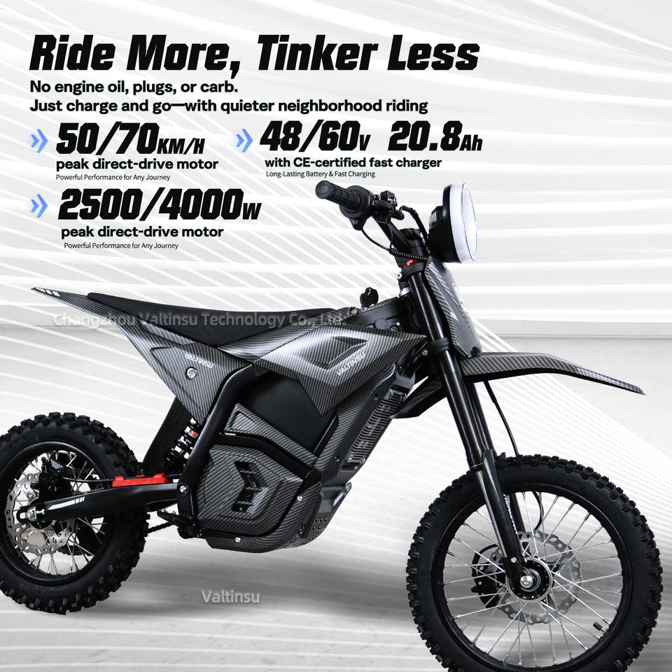 Valtinsu EM5 2500W Electric Dirt Bike | 48V Off-Road Power – Mini Dirtbike